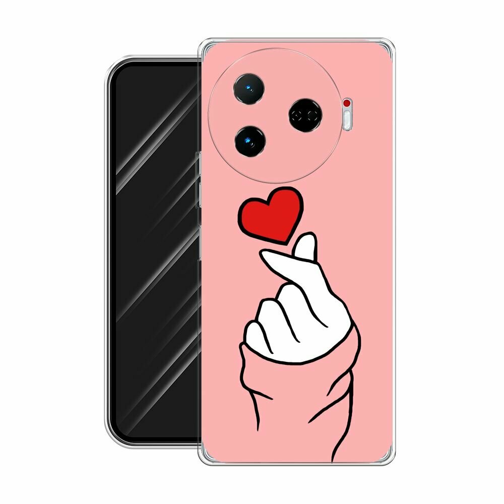 Чехол на Tecno Camon 30 Pro 5G / Текно Камон 30 Про 5G с принтом "Милое сердечко" — фото 1