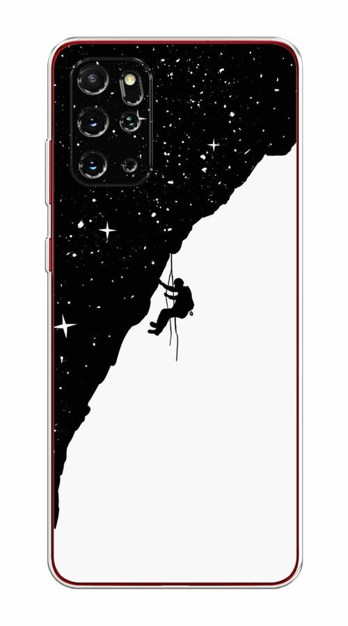 Чехол на Samsung Galaxy S20 + / Самсунг Галакси S20 Плюс с принтом "Космический альпинист"