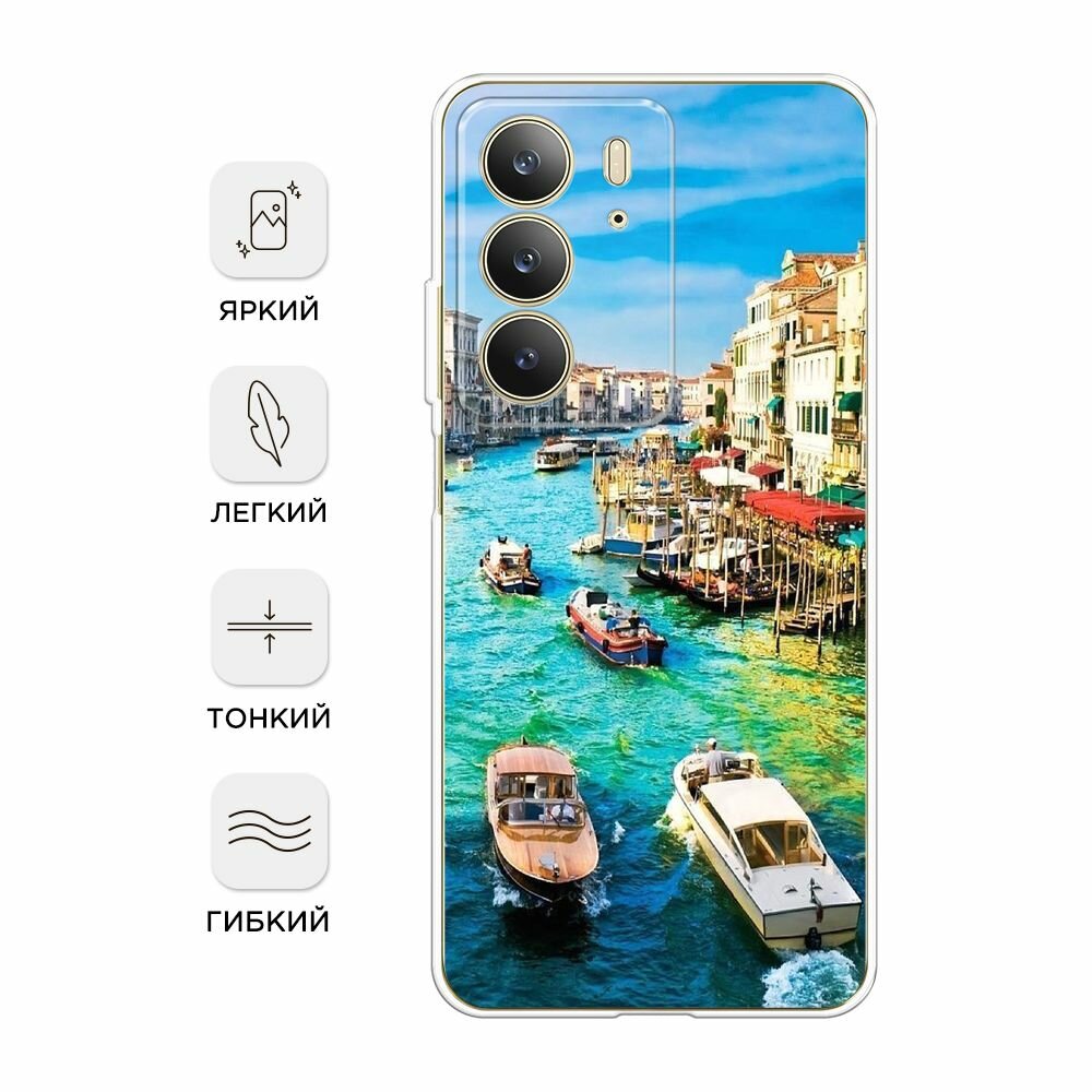 Чехол на Realme C75 4G / Реалми C75 4G с принтом "Каналы Венеции" — фото 1