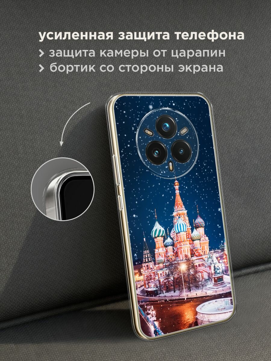 Чехол на Realme 14 Pro+ / Реалми 14 Про+ с принтом "Москва 1" — фото 1