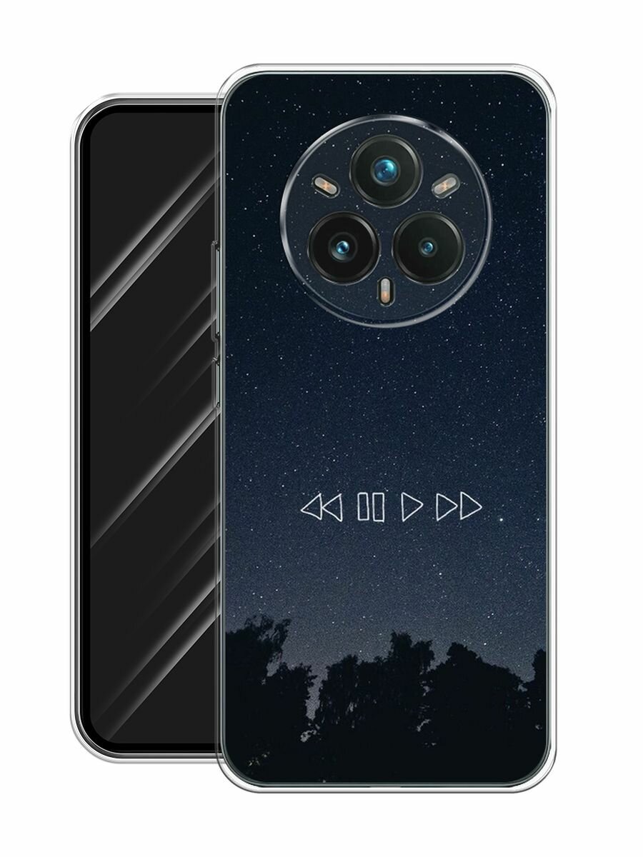 Чехол на Realme 14 Pro / Реалми 14 Про с принтом "Космическая музыка" — фото 1