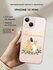 Чехол на Apple iPhone 13 mini / Айфон 13 мини с принтом "Весенние кролики", проз...