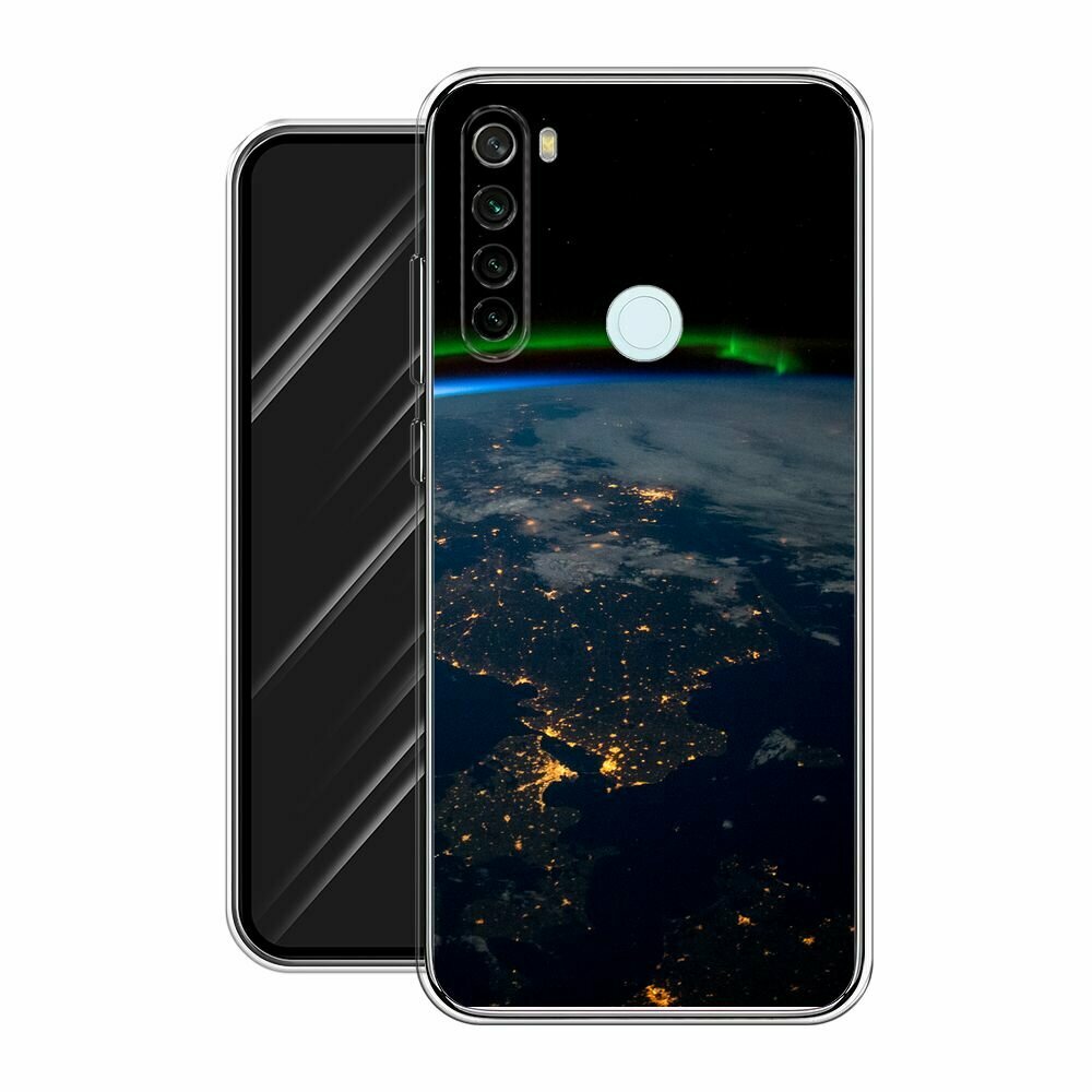 Чехол на Xiaomi Redmi Note 8T / Сяоми Редми Нот 8Т с принтом "Земля из космоса" — фото 1