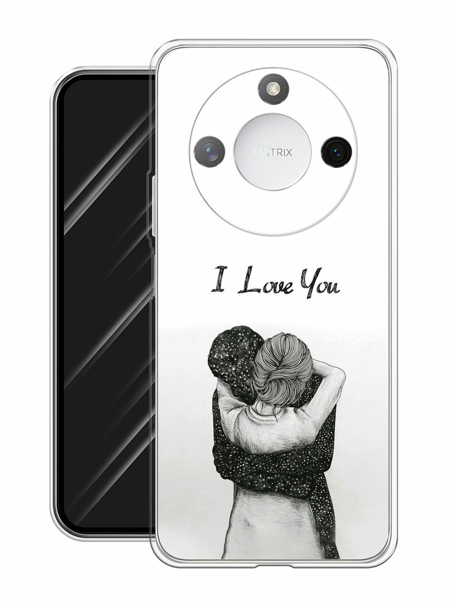 Чехол на Honor X9c Smart / Хонор X9c Смарт с принтом I love you 1 — фото 1