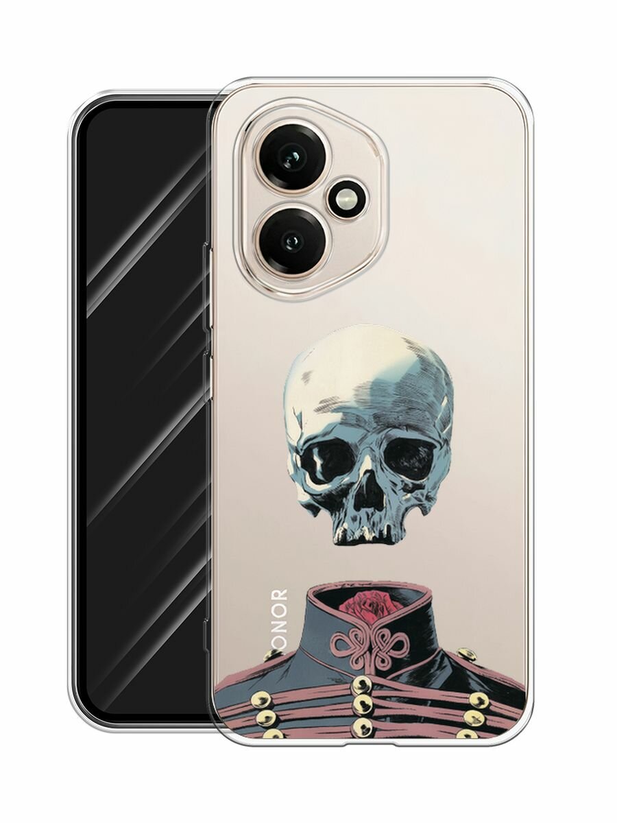 Чехол на Honor 400 / Хонор 400 с принтом "Гусар", прозрачный — фото 1