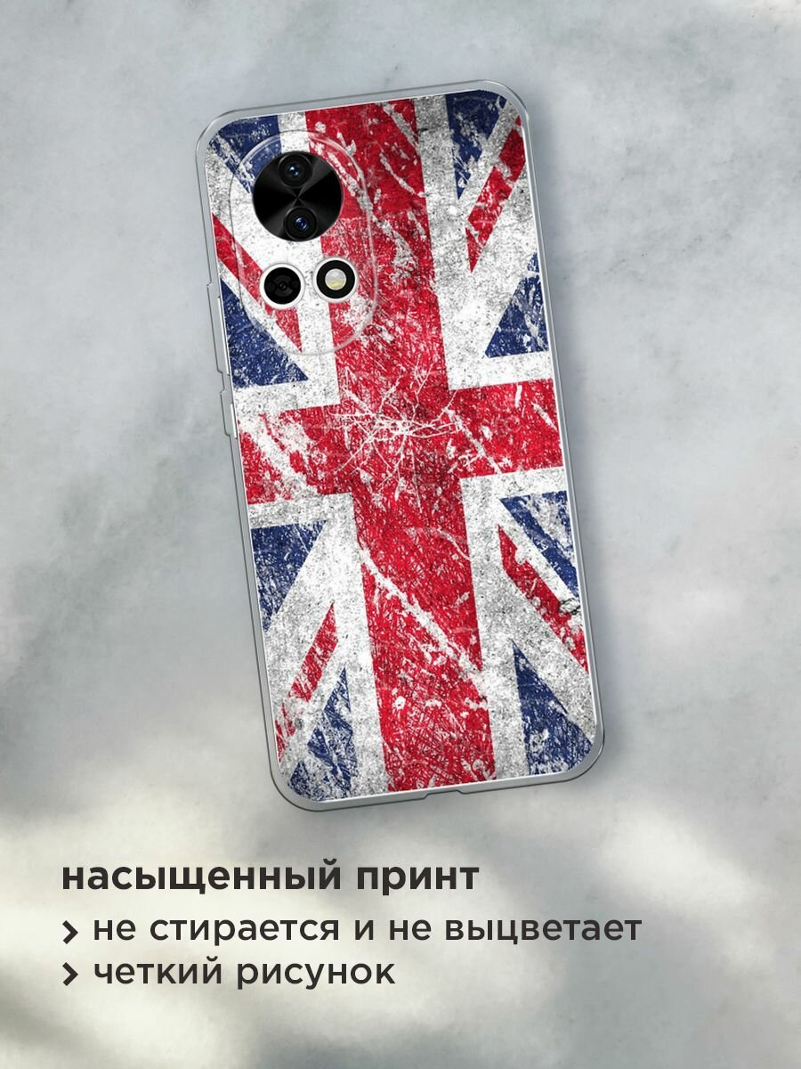 Чехол на Huawei Nova 12/Nova13 / Хуавей Нова 12/Нова 13 с принтом "Флаг британский" — фото 1