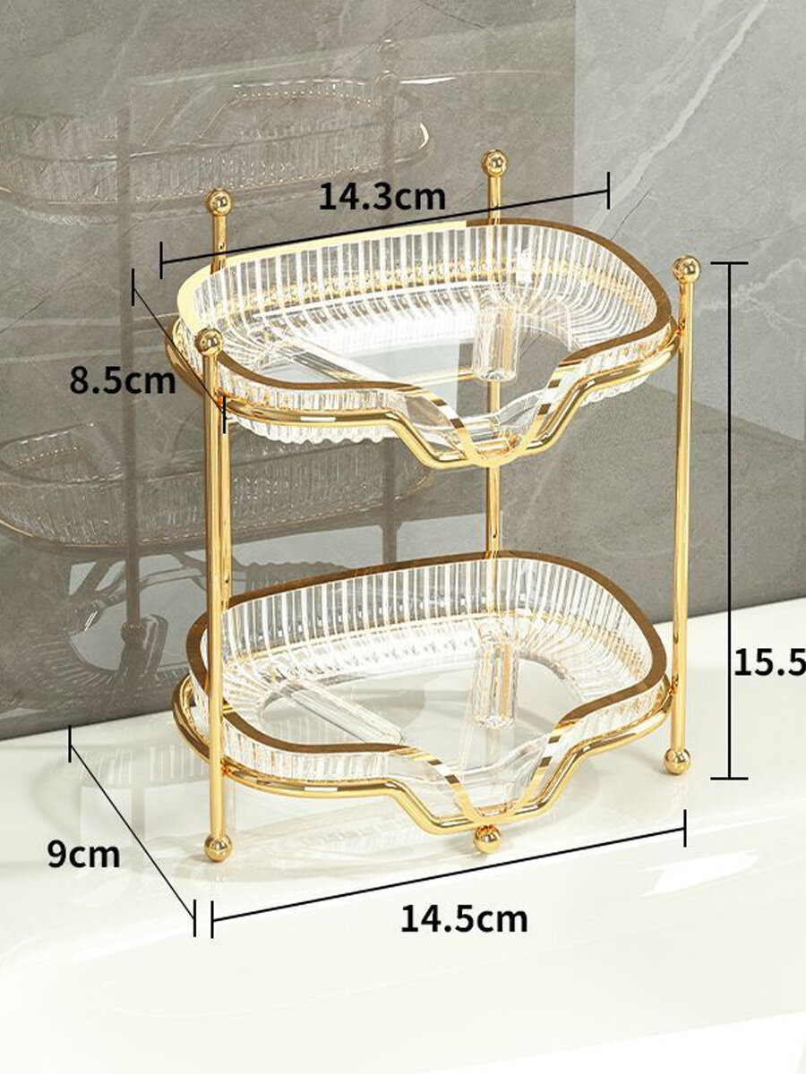 Мыльница-держатель "Современная классика", настенная, фигурная, пластик, 15,5х14,5х9 см