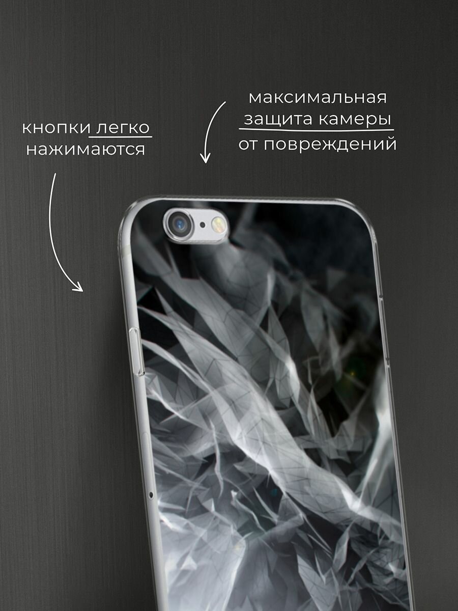 Силиконовый чехол на Apple iPhone 6 / Айфон 6 с принтом "Абстракция 9" — фото 1
