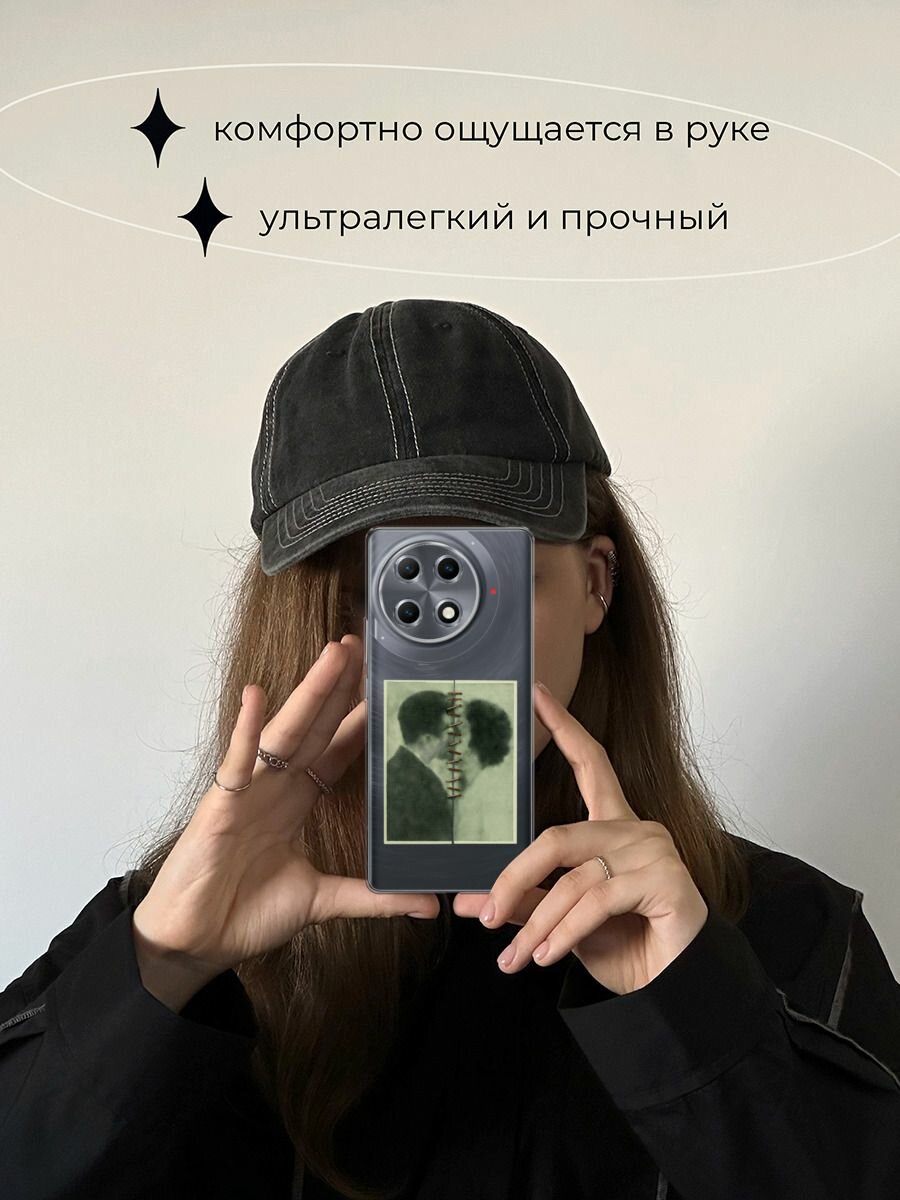 Чехол на Tecno Camon 30S / Текно Камон 30S с принтом "Разделенный поцелуй" — фото 1