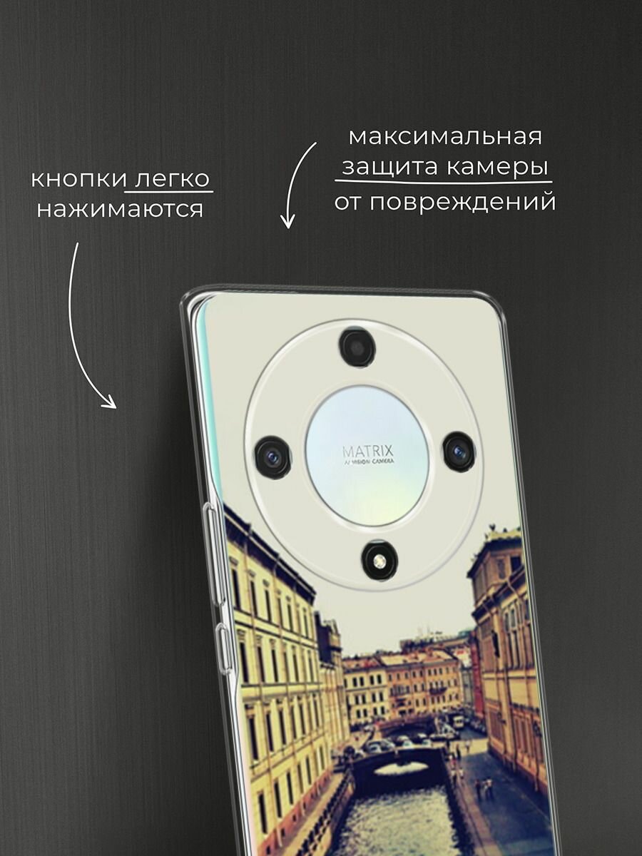 Силиконовый чехол на Honor X9A / Хонор X9A с принтом "Санкт-Петербург" — фото 1