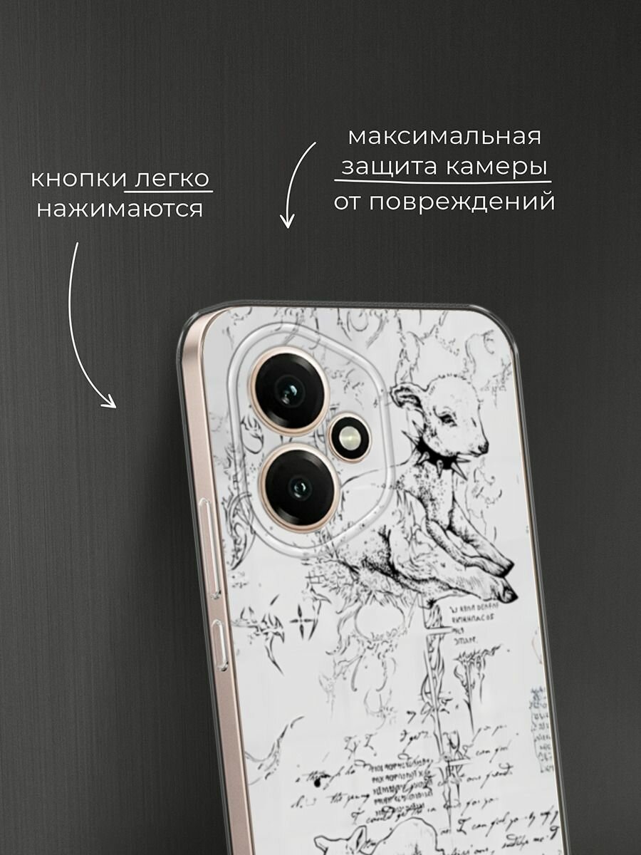 Чехол на Honor 400 / Хонор 400 с принтом "Готический ягненок" — фото 1