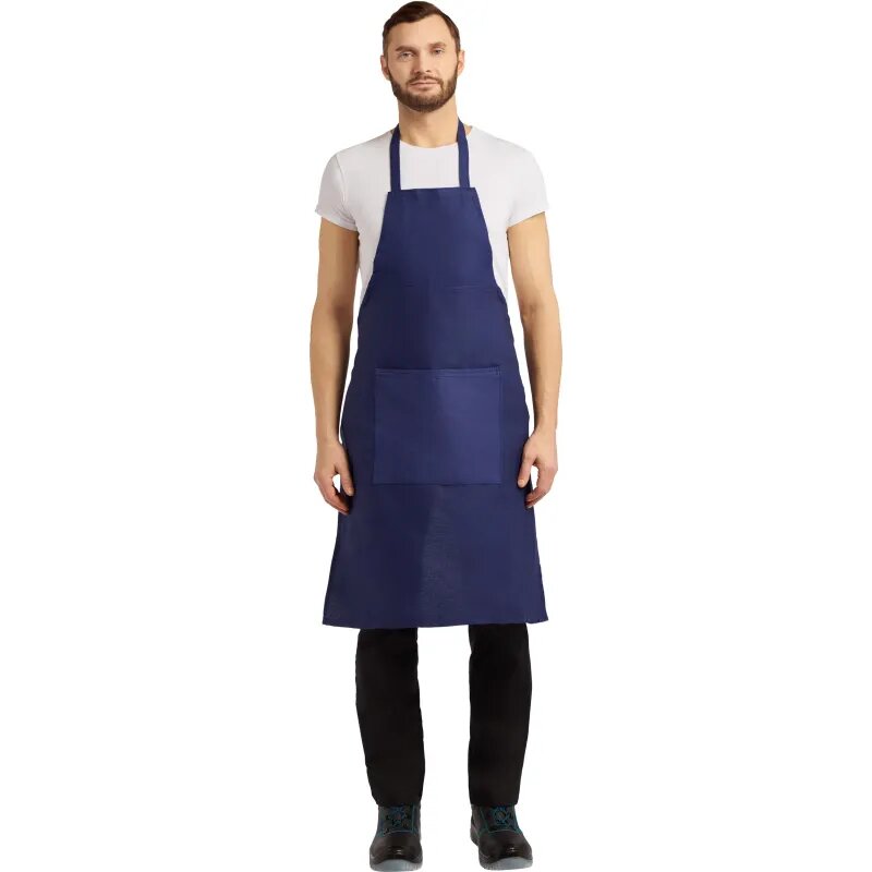 Фартук защитный КНР диагональ, темно-синий, длина 101 см, ширина 105 см, 200 г/м2