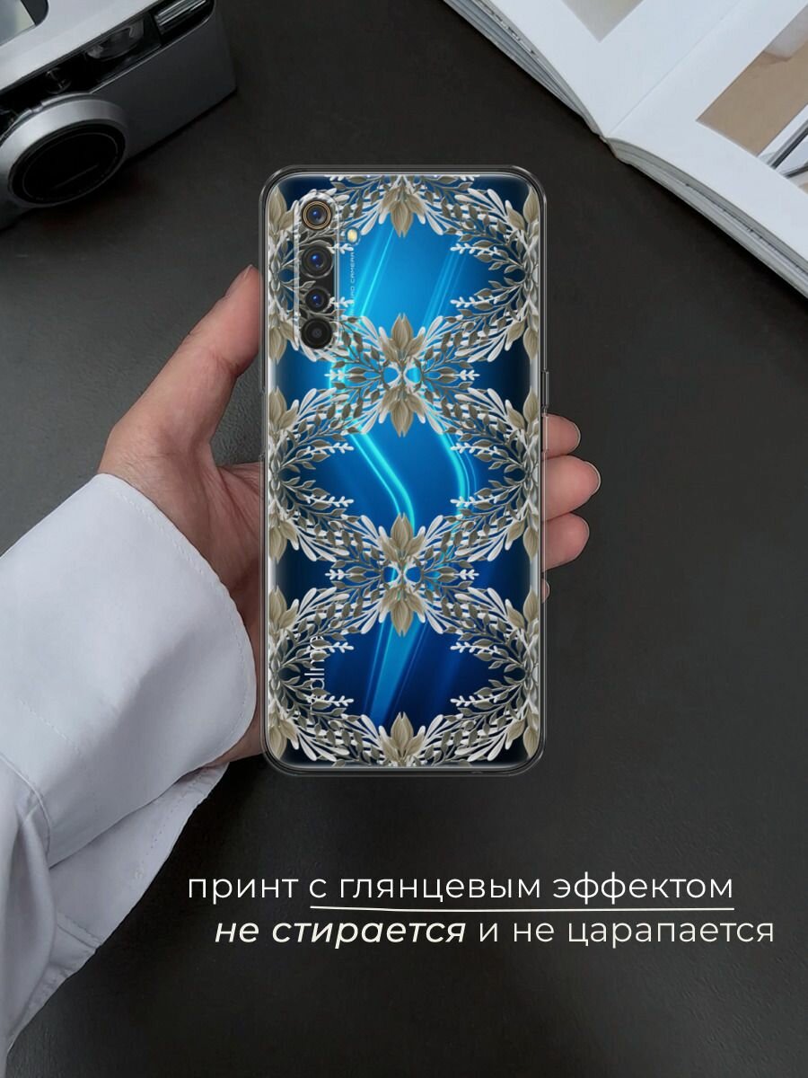 Чехол на Realme 6 Pro / Реалми 6 Про с принтом "Калейдоскоп цветов" — фото 1