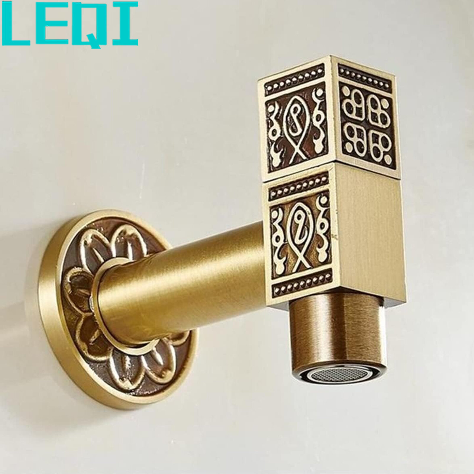 LEQI Кран для бани, сада хамама, для дачи латунный