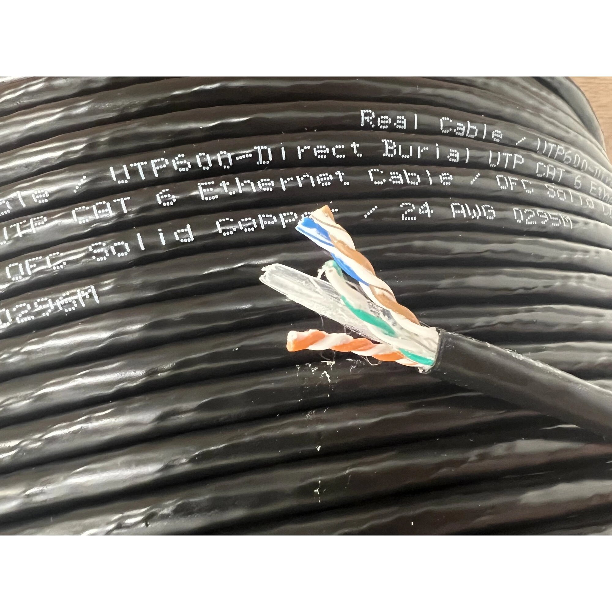 Кабель витая пара на катушке Real Cable UTP600-OUT-DB 305.0m, катушка