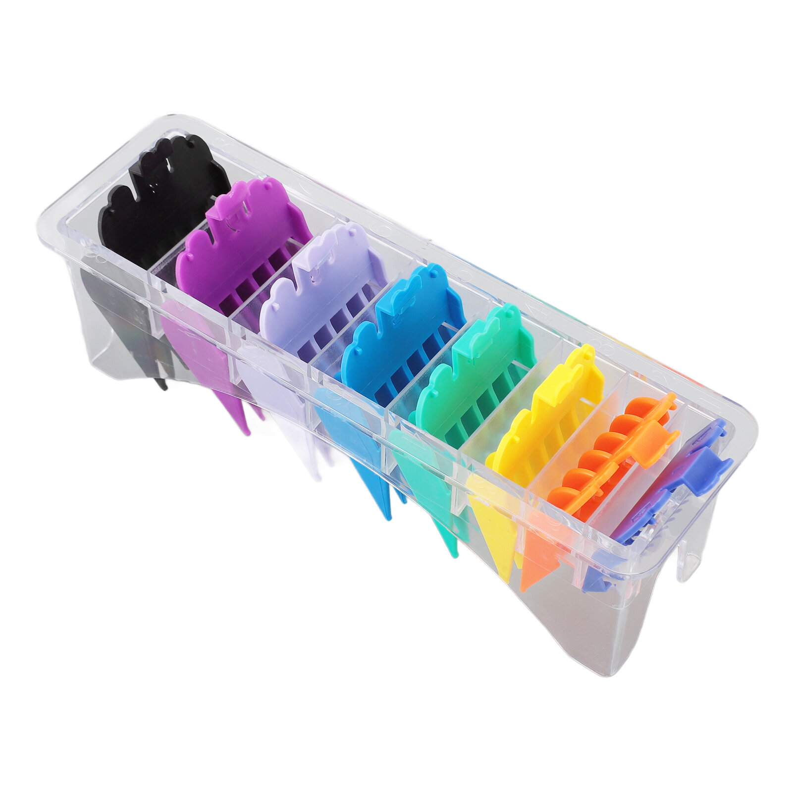 10 шт. расчески для стрижки волос различной длины, разноцветные расчески для триммера для волос для салона-парикмахера