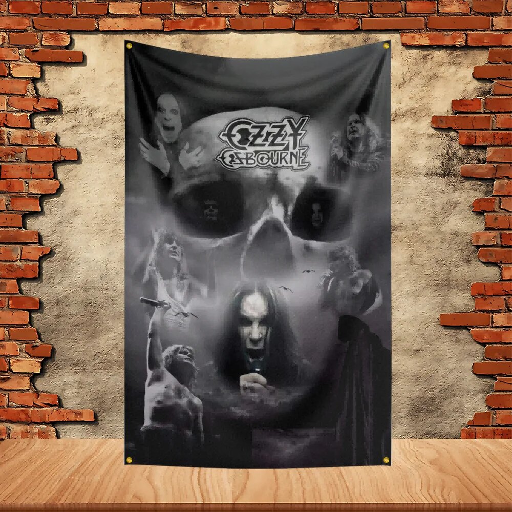 Флаг Ozzy Osbourne Band Полиэстер 90x150см 90 x 150cm, ZH12457