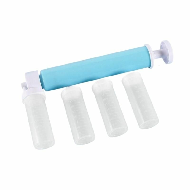 Ручной распылитель для украшения тортов с регулируемым наконечником и прочным пластиковым дизайном, Синий