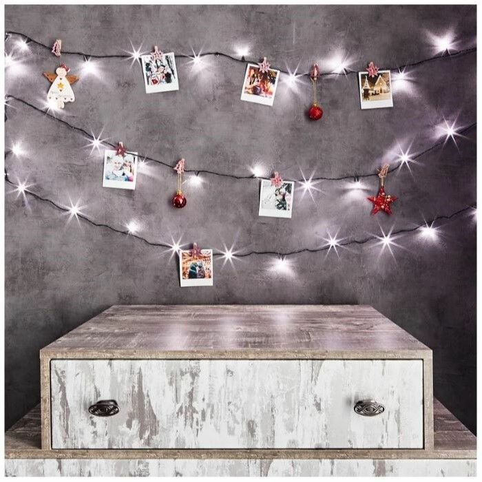 Neon-Night Гирлянда-нить 6м, темно-зеленый, ПВХ, 40 светильников-LED, Белый.