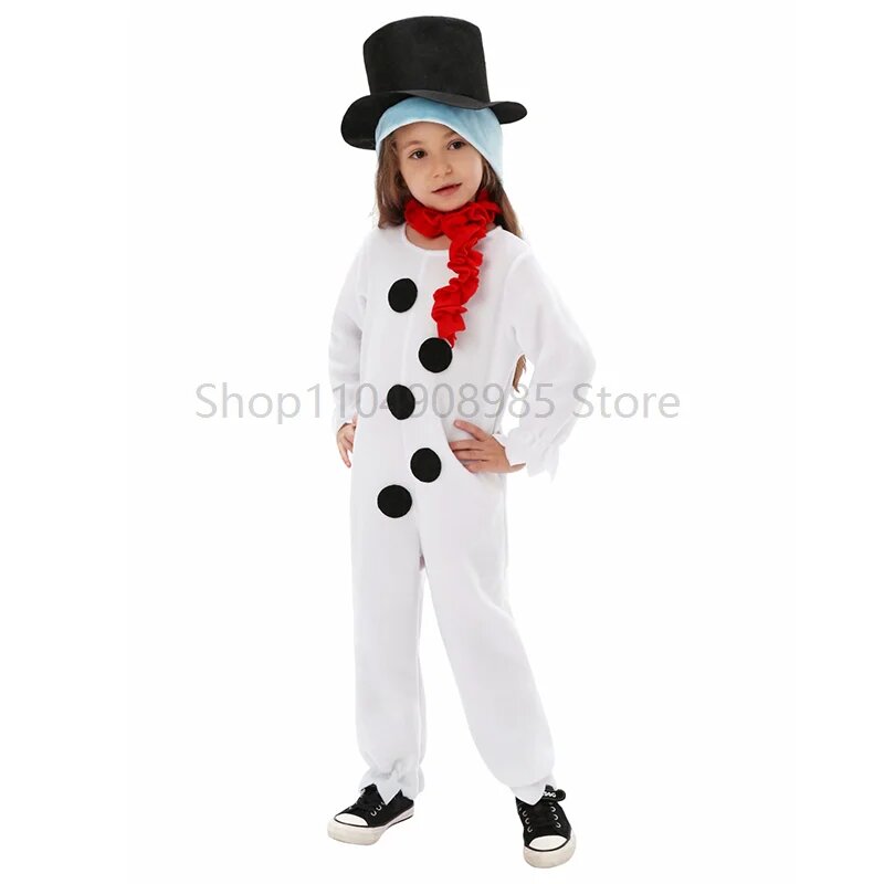 Новогодний костюм снеговика для детей М, B
