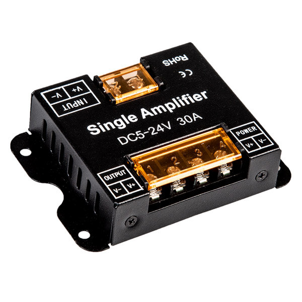 Одноканальный усилитель 00-00009151 AMP-DIM-30A-BL 5-24V