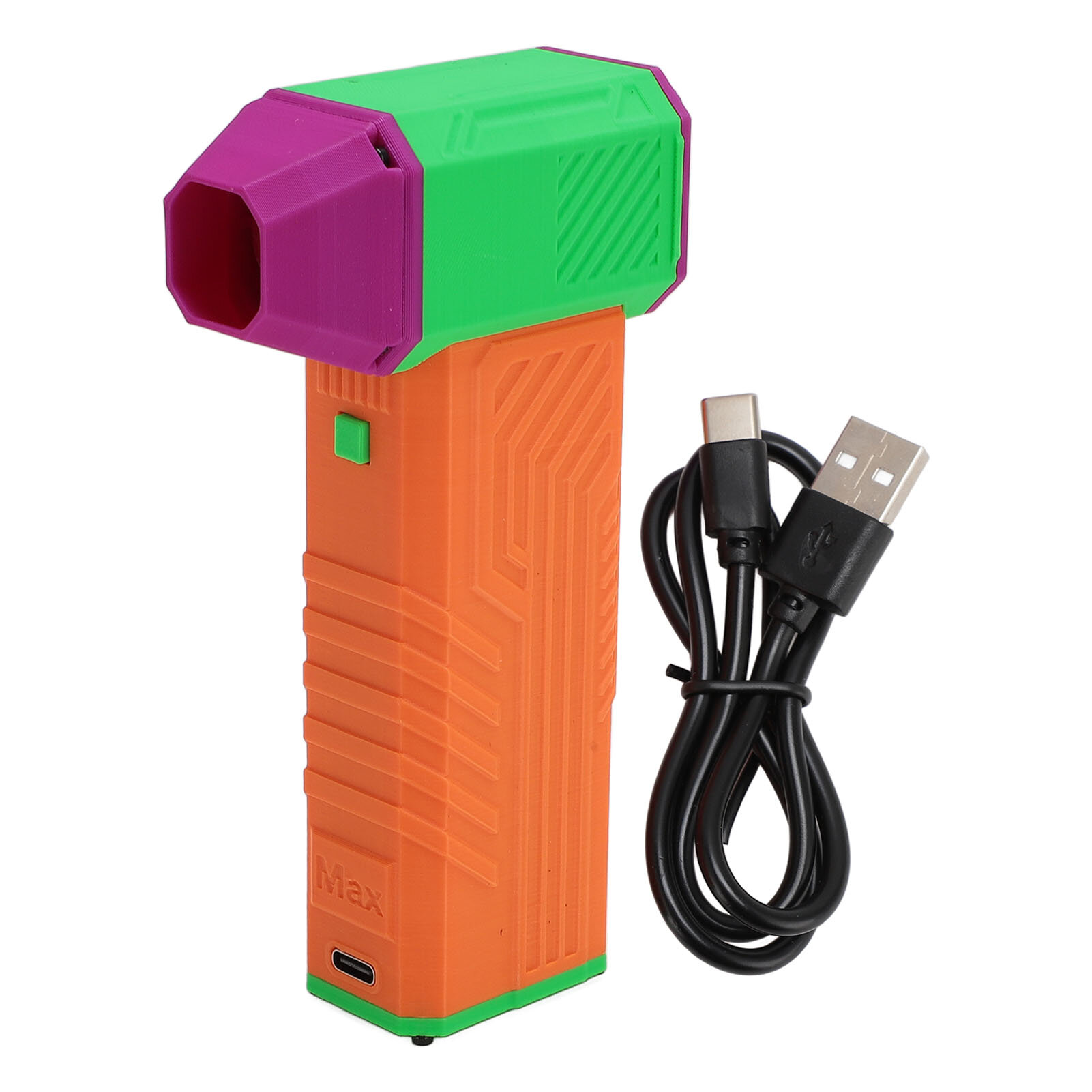 Электрический Air Duster, 130000 об/мин, мини-вентилятор с струйной сушкой, 3 передачи, регулируемый для клавиатуры компьютера, на открытом воздухе, в автомобиле, дома, скорость ветра, 52 м/с, 20 Вт, PD, QC, быстрая зарядка