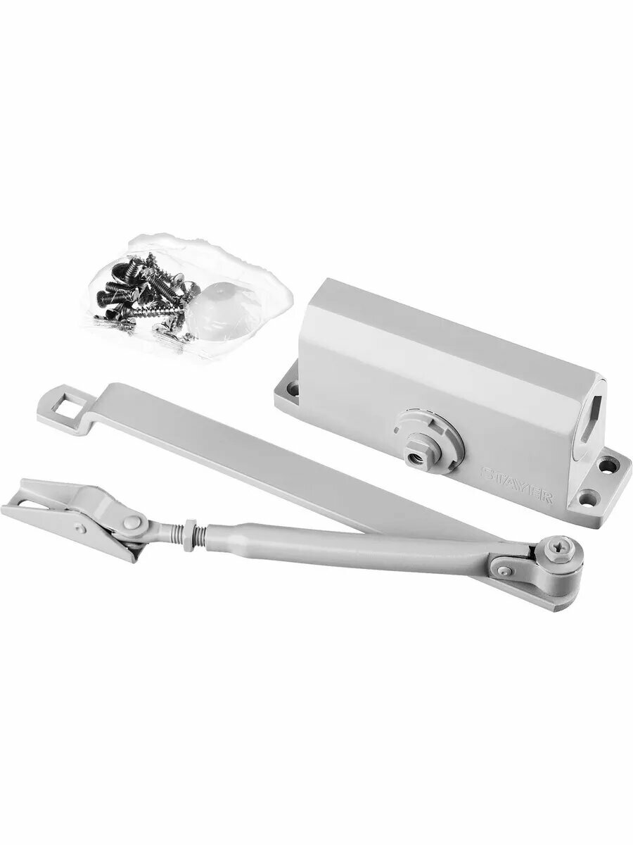 MAXComfort, до 80 кг, белый серебро, дверной доводчик