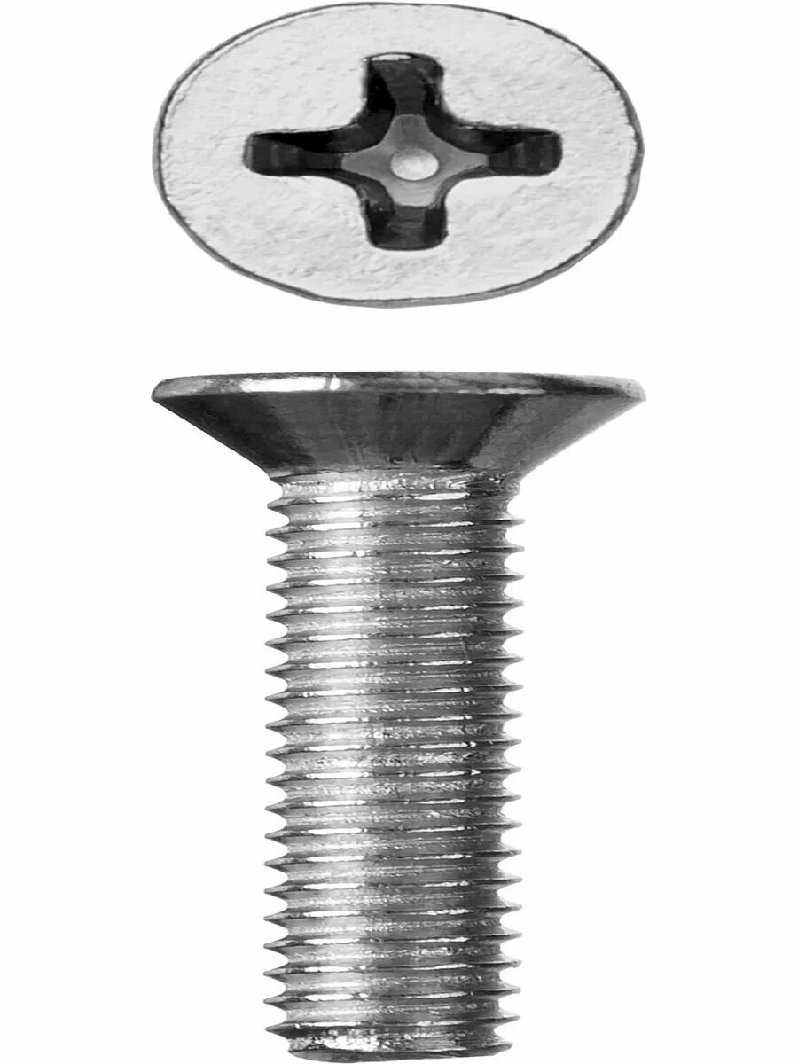 DIN 965, кл. пр. 4.8, M5 х 20 мм, цинк, 5 кг, винт с потайн