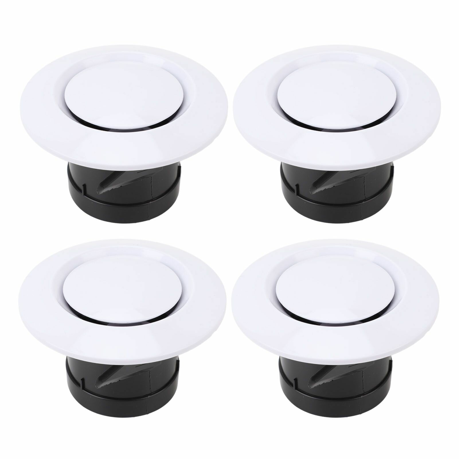 68 мм регулируемая крышка вентиляционного отверстия софита круглая ABS потолочный диффузор 4 шт. для управления потоком воздуха в автодоме, прицепе, лодке