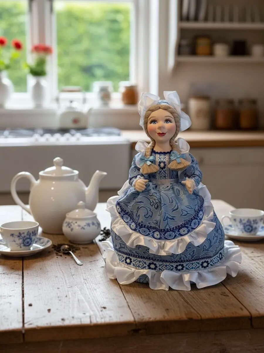 Грелка на чайник "Купчиха" ручная работа