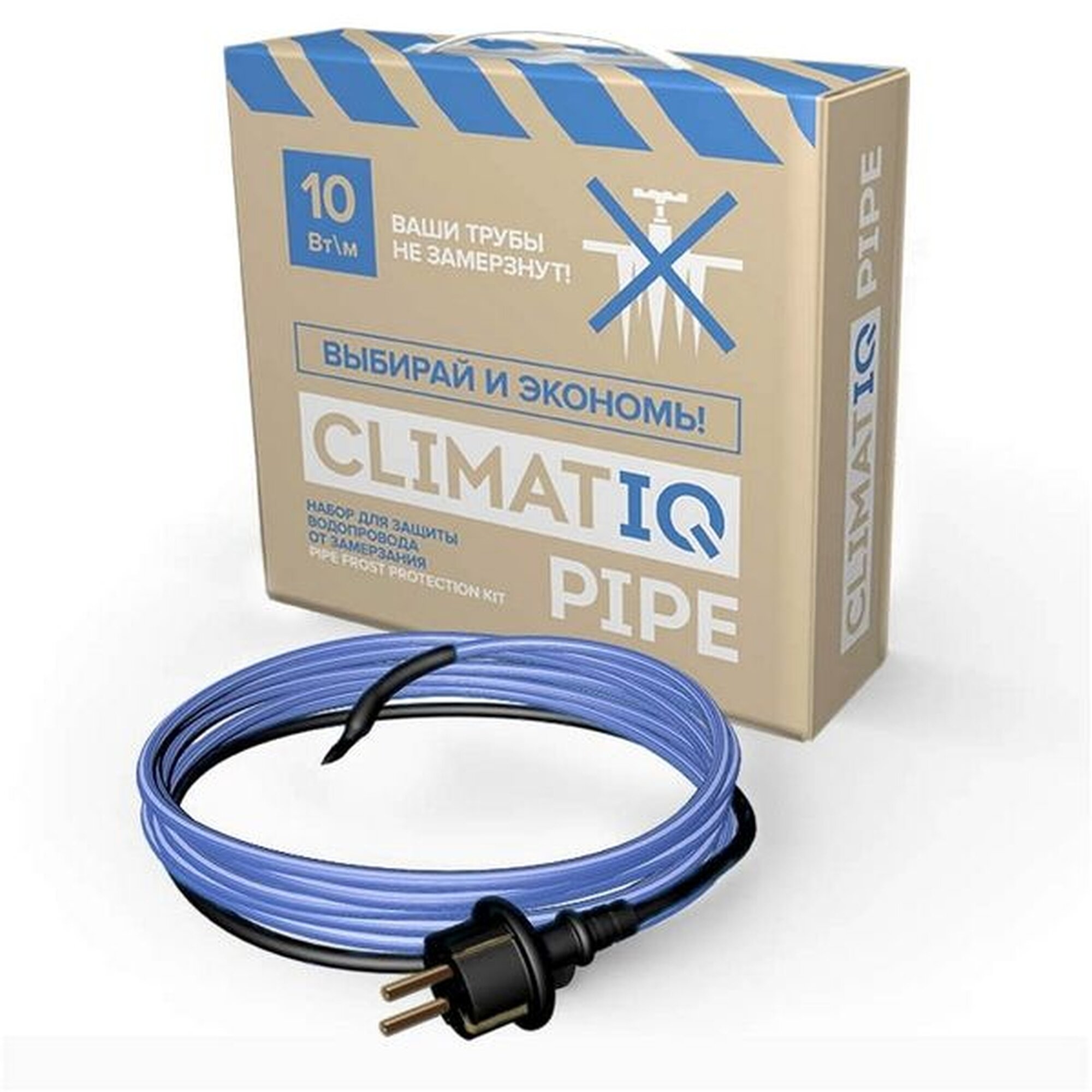 Греющий кабель IQWATT CLIMATIQ PIPE 7м саморегулирующийся внутри трубы