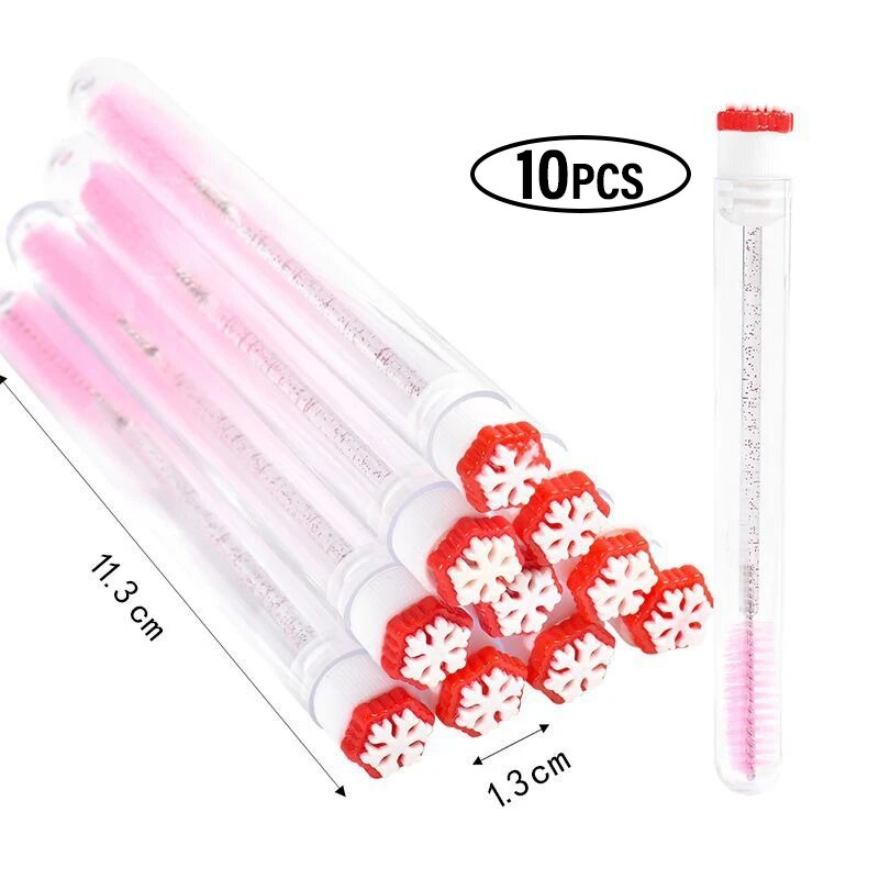 Набор из 10 шт. кистей для туши Christmas Tube Snowflake-10pcs