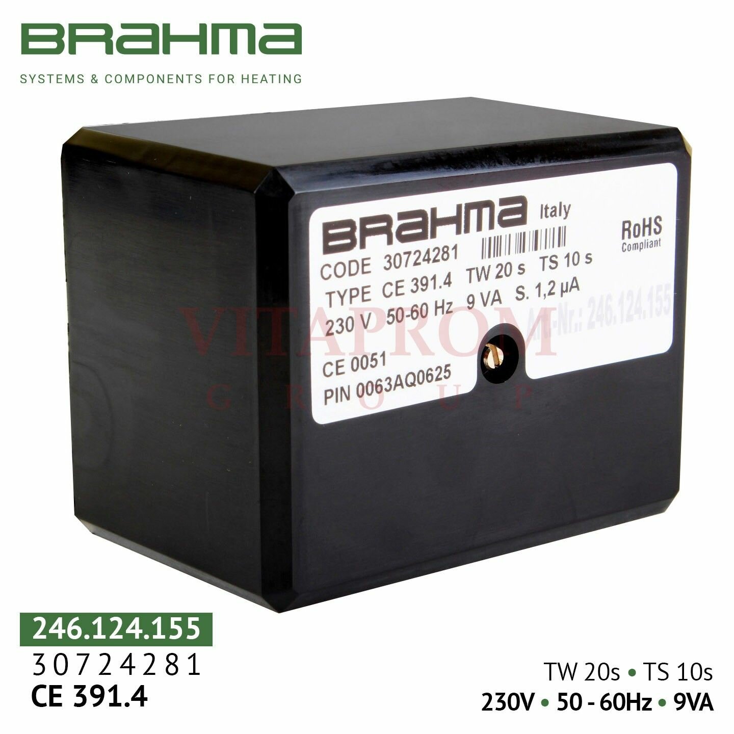 Блок управления горением Brahma CE391.4, 30724281