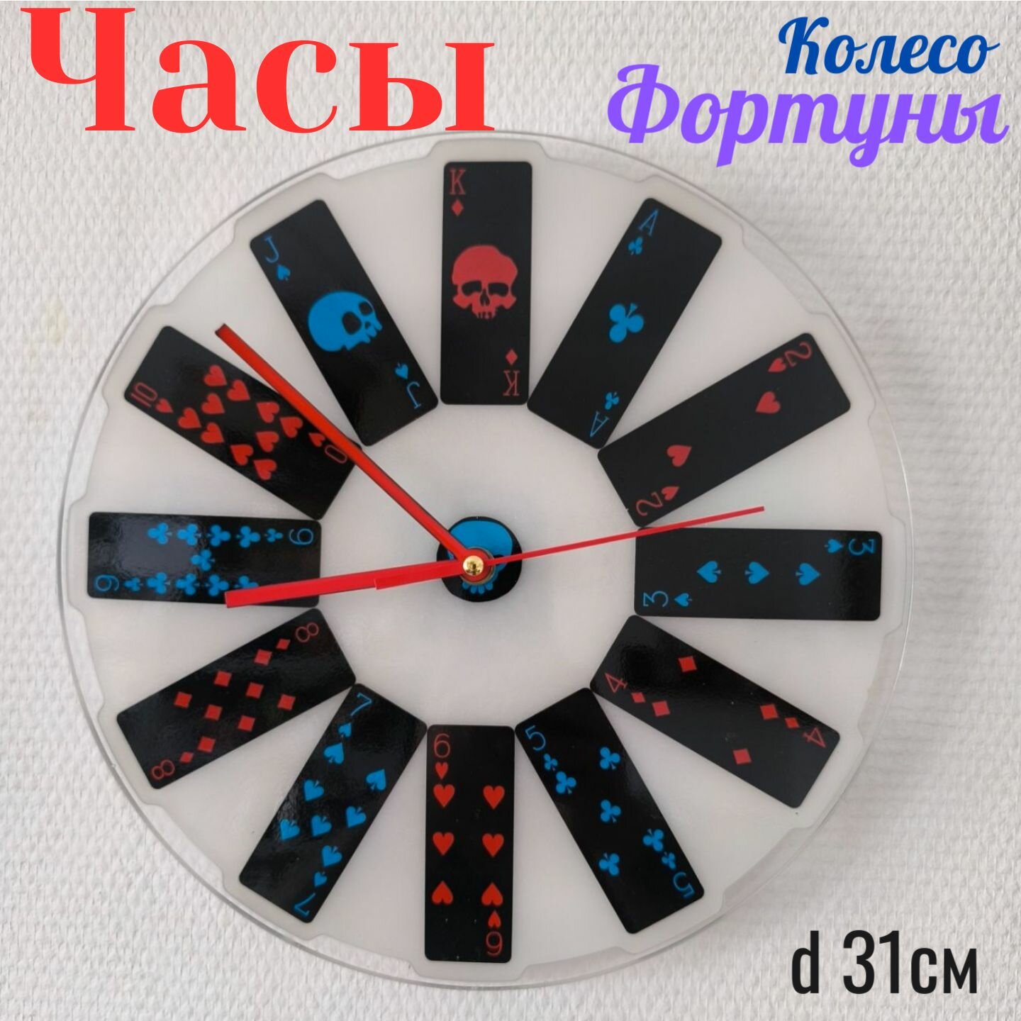 Часы настенные декоративные Колесо фортуны