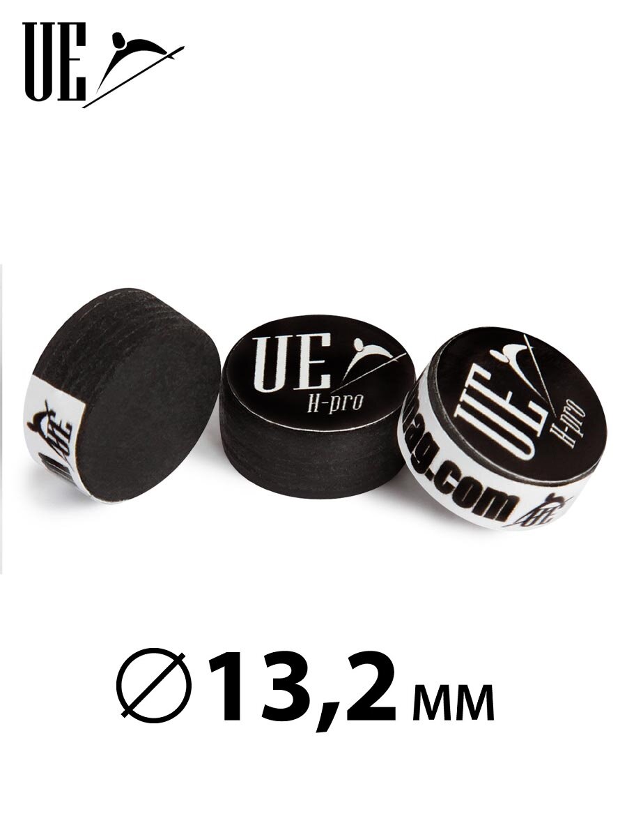 Наклейка для кия Е. Уварова UE 13,2 мм Hard-Pro, многослойная, 1 шт.