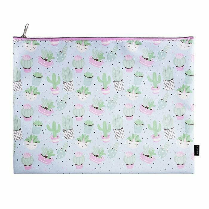 Папка на молнии SENSITIVE CACTUS А4 260х330мм Lorex