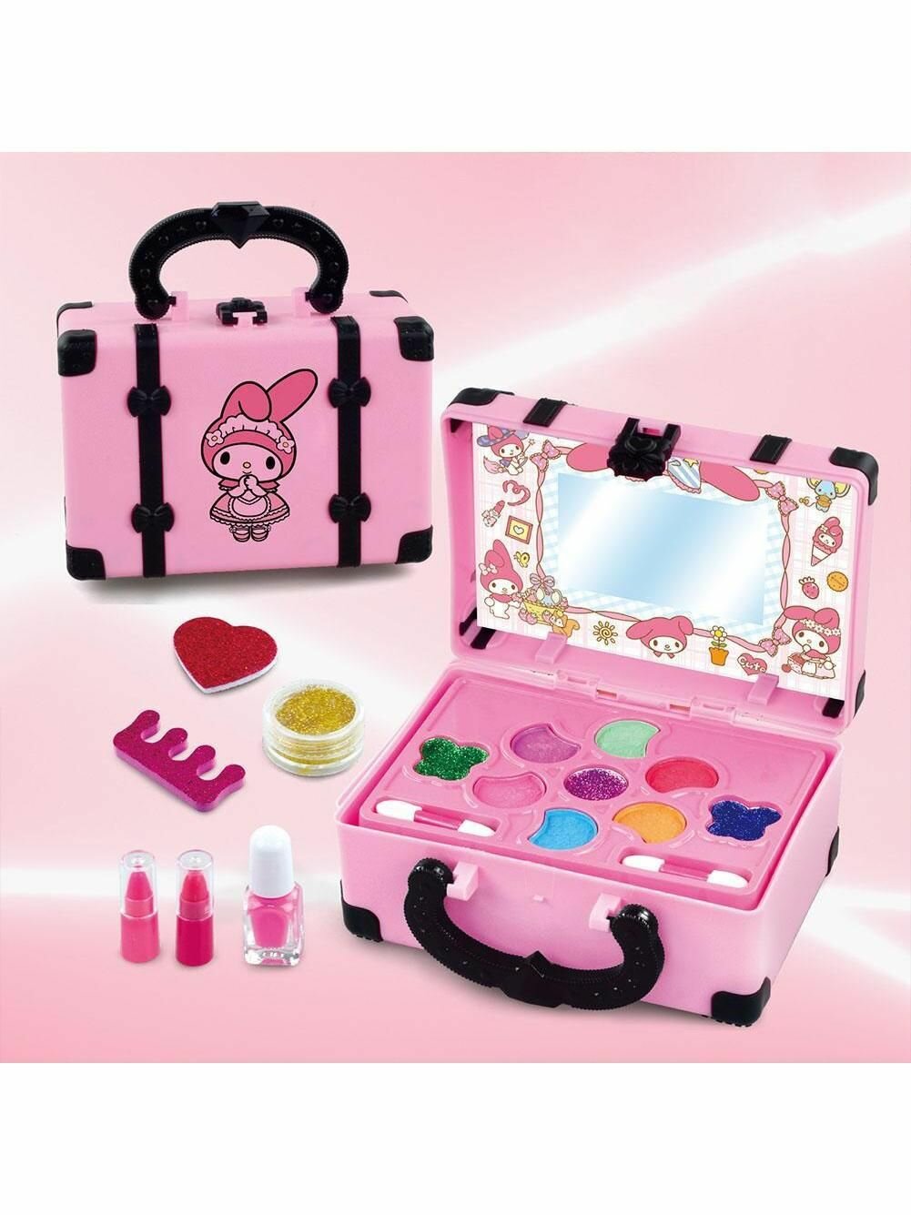 Чемоданчик с детской декоративной косметикой, большой подарочный набор для девочек, косметика набор детский