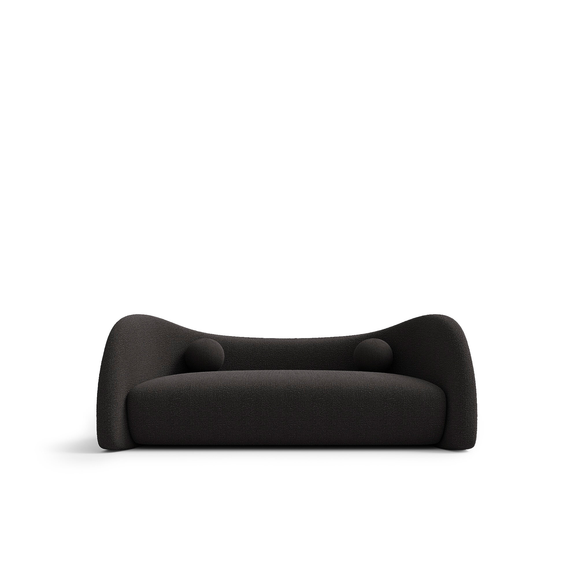 Диван Saffar, букле, черный