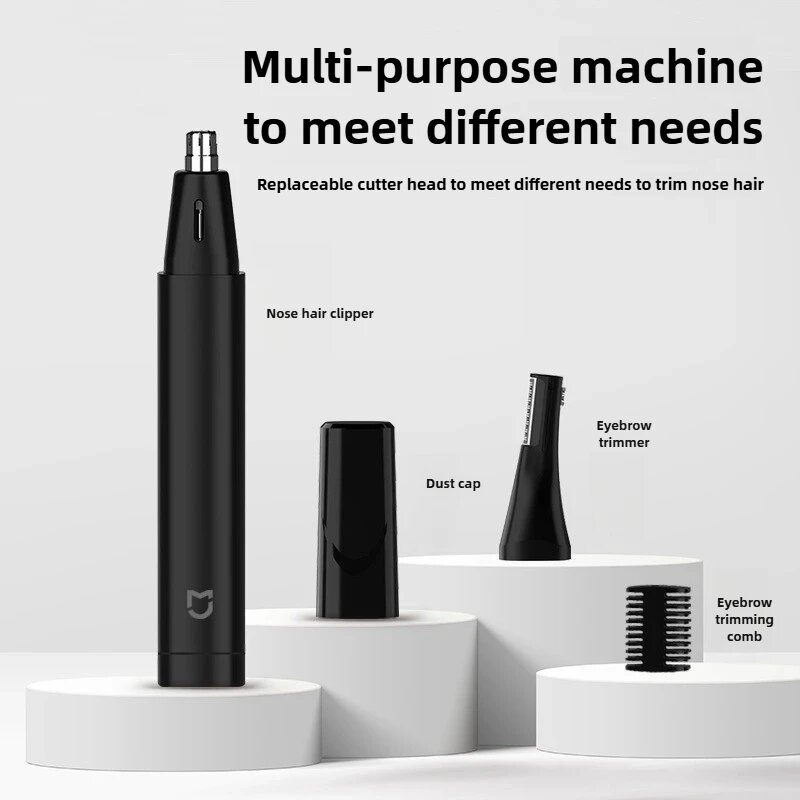 Новый электрический триммер Mijia 2025 для носа, ушей и бровей, портативный, для мужчин, перезаряжаемый, безболезненный