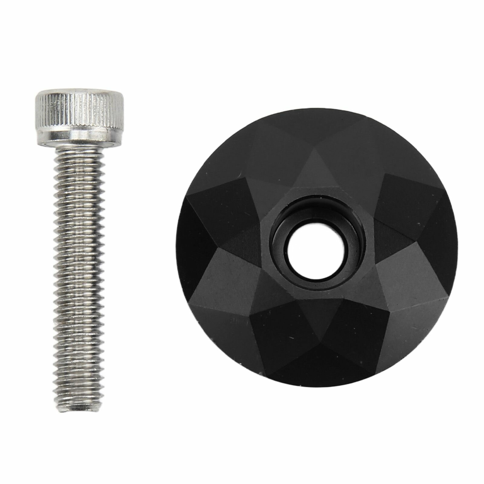 Верхняя крышка для выноса руля из алюминиевого сплава, устойчивая к давлению, с винтом для езды на велосипеде, черная, прочная, легкая