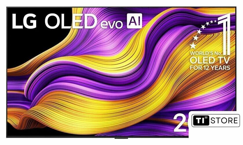 Телевизор LG OLED evo AI G5 OLED65G5RLA 2025, 65", 4K Ultra HD, Smart TV, webOS 24, Wi-Fi, Bluetooth, AI Chatbot VoiceID