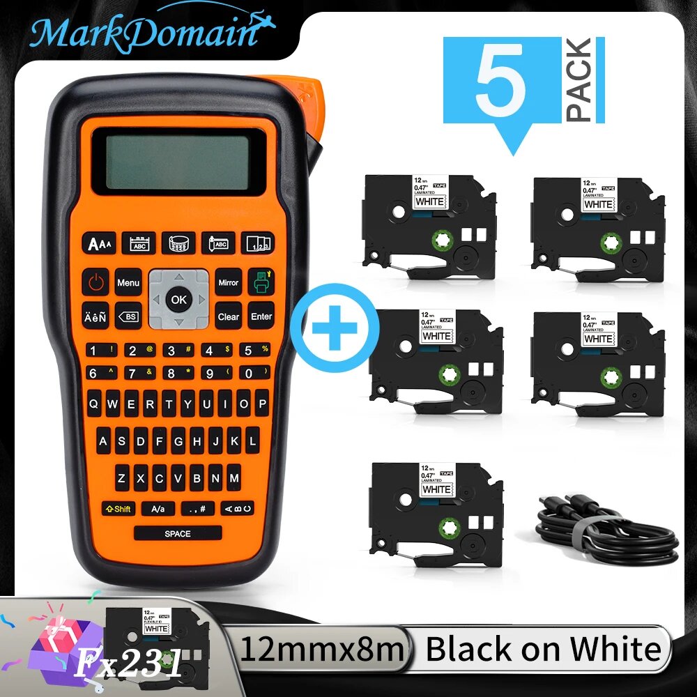 Ручной этикетировочный станок MarkDomain E1000 Pro OR-Black on WH