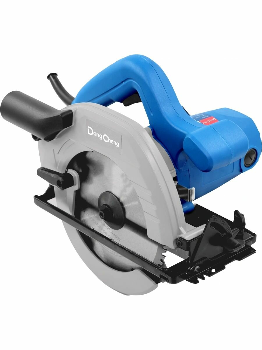 Циркулярная пила DONGCHENG DMY07-185 профессиональная, ручная, 1500 Вт, диск 185 мм, глубина пропила 64 мм, 5300 об/мин