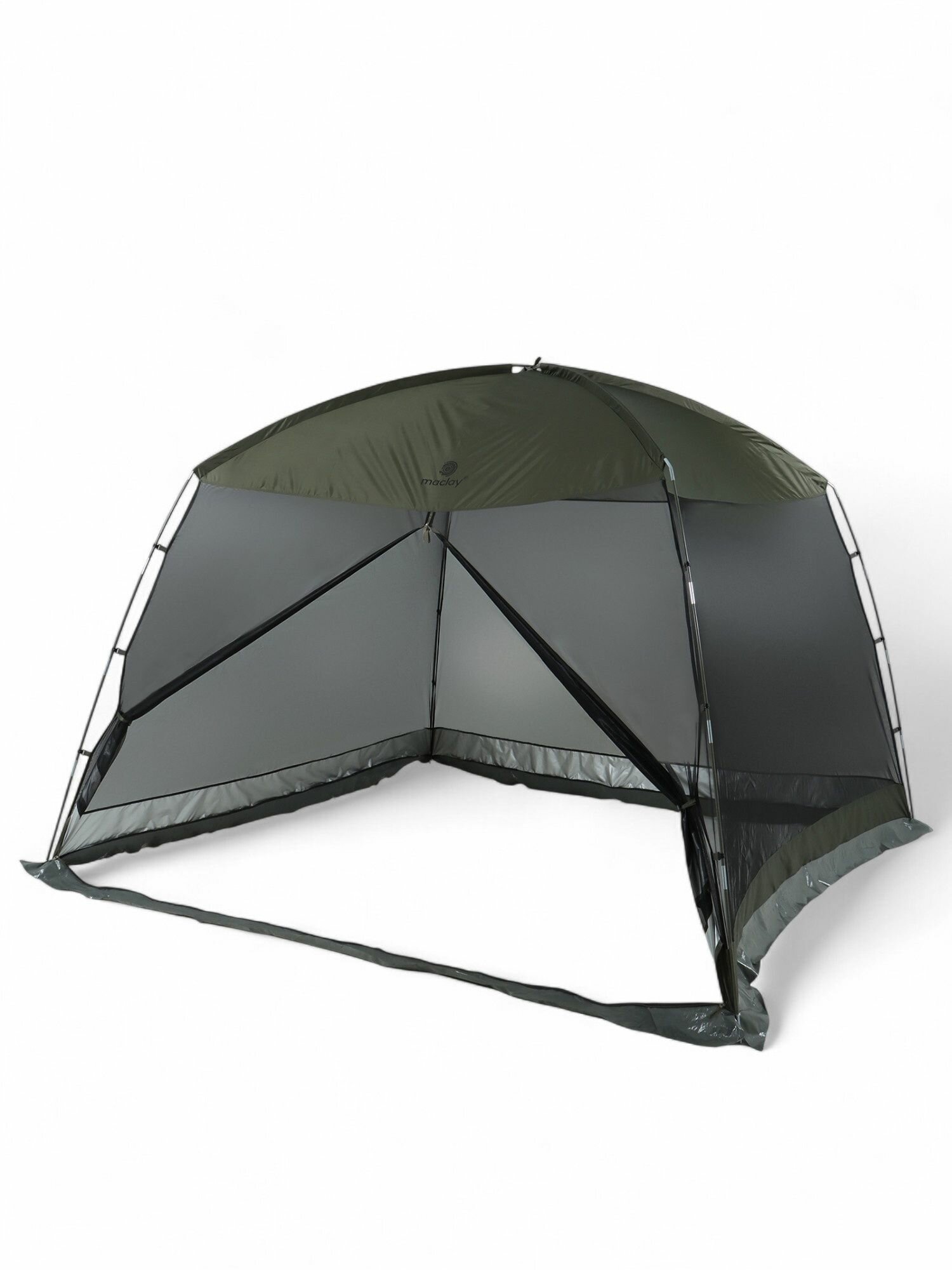 Шатер туристический maclay, 305 x 305 x 202 см, однослойный, зелёный