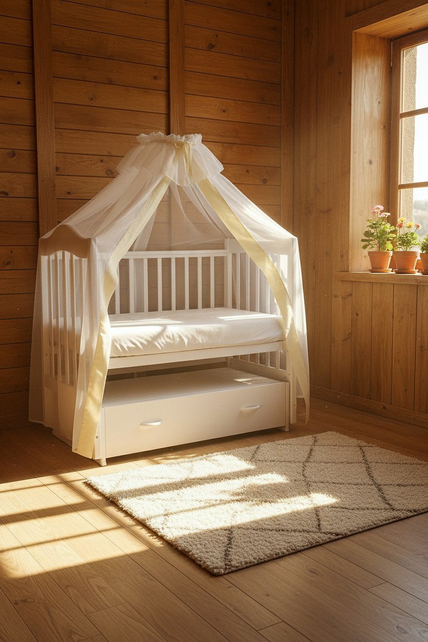 Балдахин Топотушки Классик бежевый 111/6, страна производитель Россия