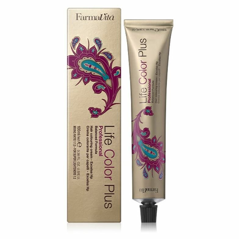 Краска для волос Farmavita Hair Coloring Life Color Plus Prof, Перманентный краситель с низким содержанием аммиака, 10.102