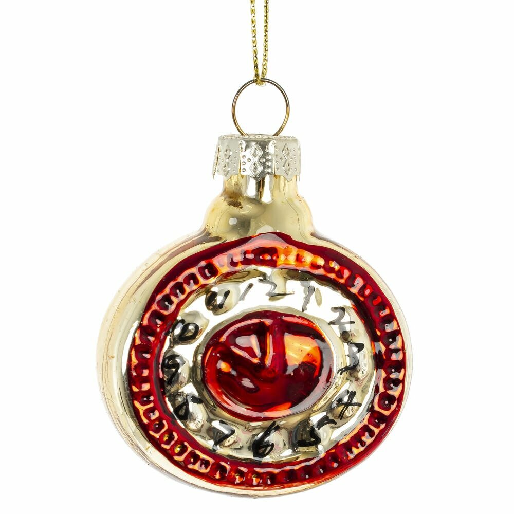 Елочная игрушка Часы, 5х2х7 см KSM-826111