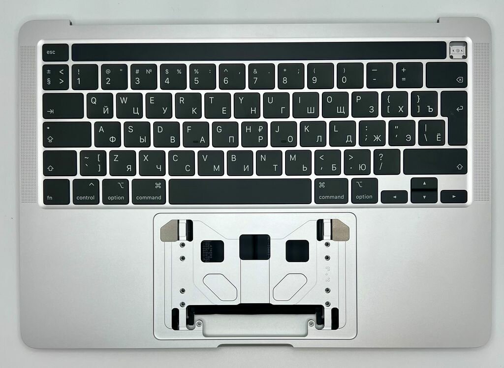 Топкейс с клавиатурой RUS РСТ, АКБ MacBook Pro 13 A2251 2020 Silver AASP