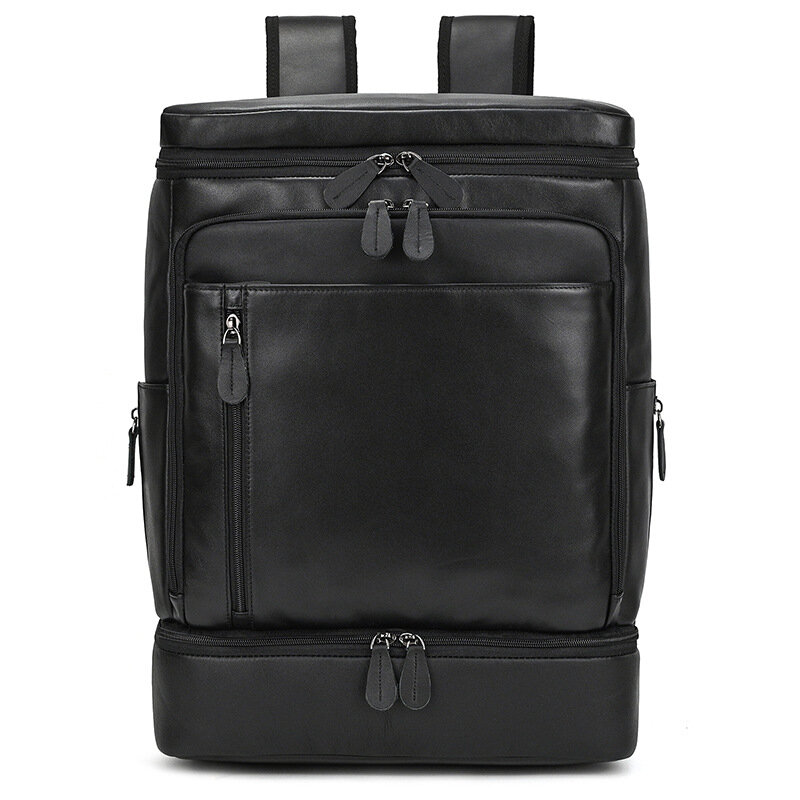 Кожаный рюкзак Crazy Horse, мужской рюкзак из натуральной кожи в стиле ретро, большой вместительности, 17-дюймовый повседневный рюкзак из коровьей кожи с первым слоем, дорожная сумка