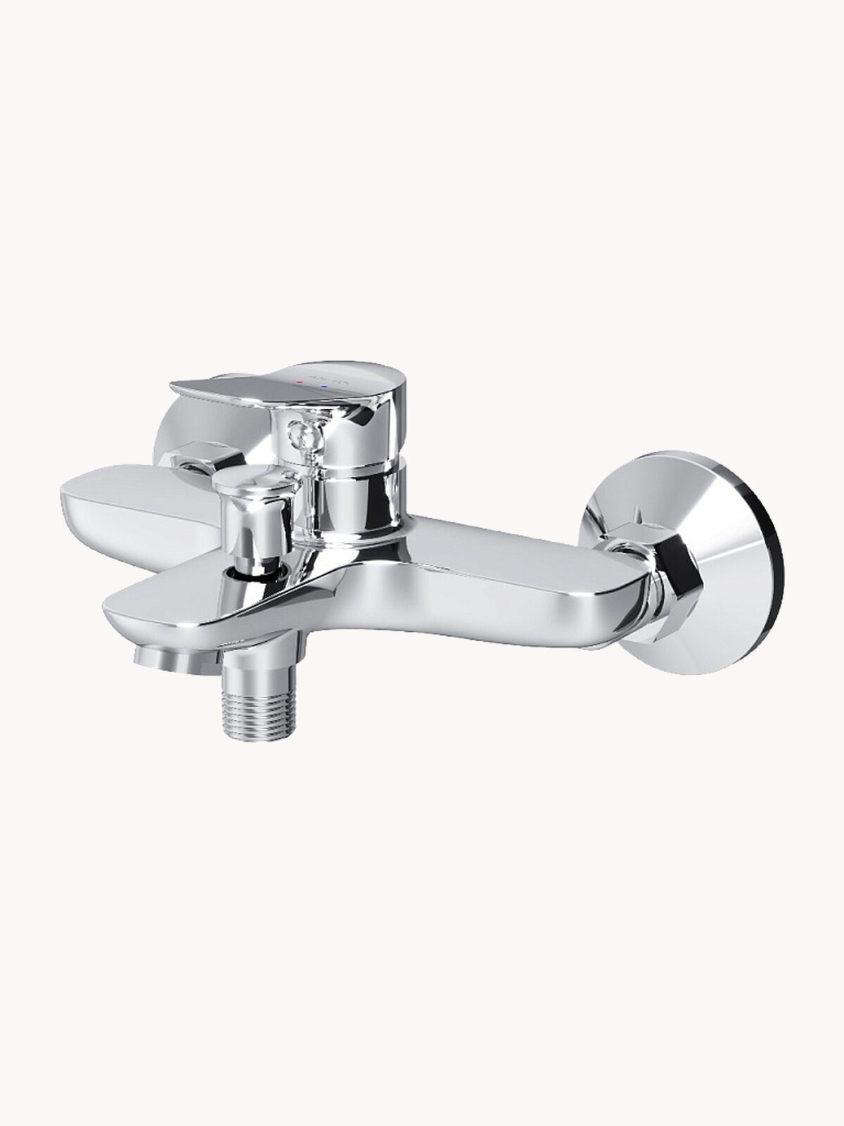 Смеситель для ванны AM.PM Force, хром, с изливом 144 мм, керамический картридж, латунь